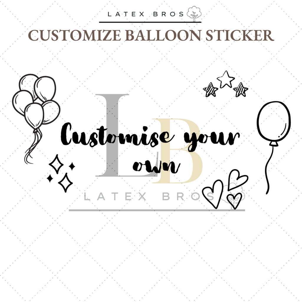A4 Size Customised Vinyl Sticker - Latex Bros